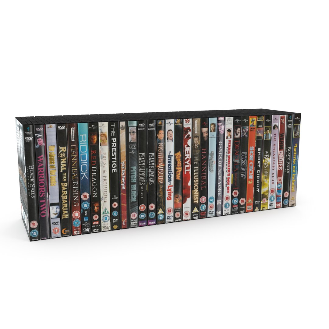 Dvd Case Assorted Model - TurboSquid 1681282