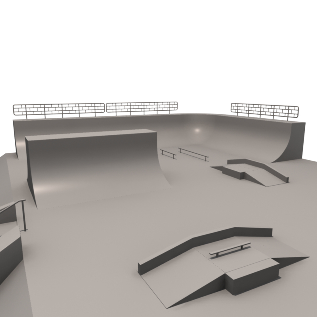skate park 3d model