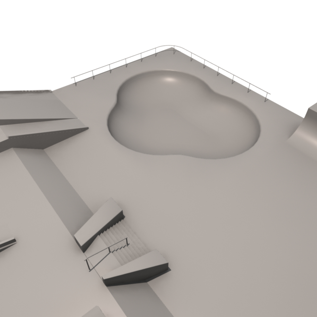 skate park 3d model
