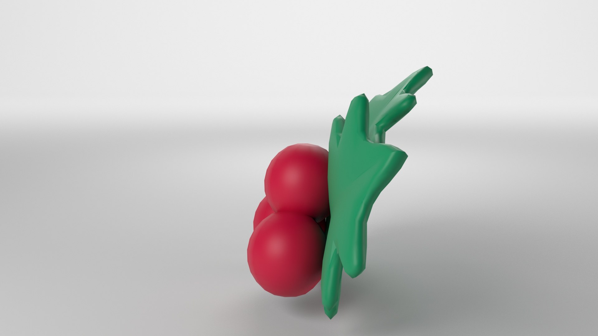 Free Low Poly - Cute Holly Berry 3D Model - TurboSquid 1994582