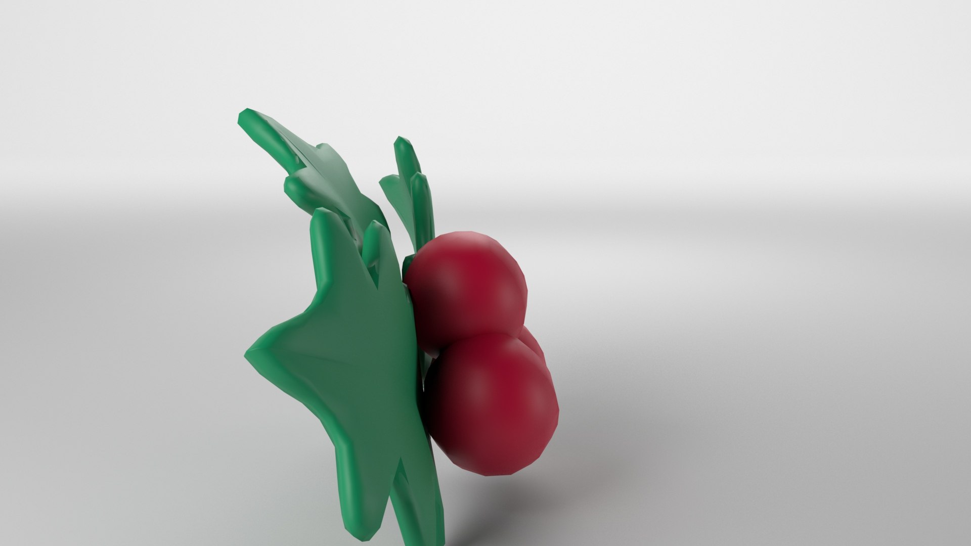 Free Low Poly - Cute Holly Berry 3D Model - TurboSquid 1994582