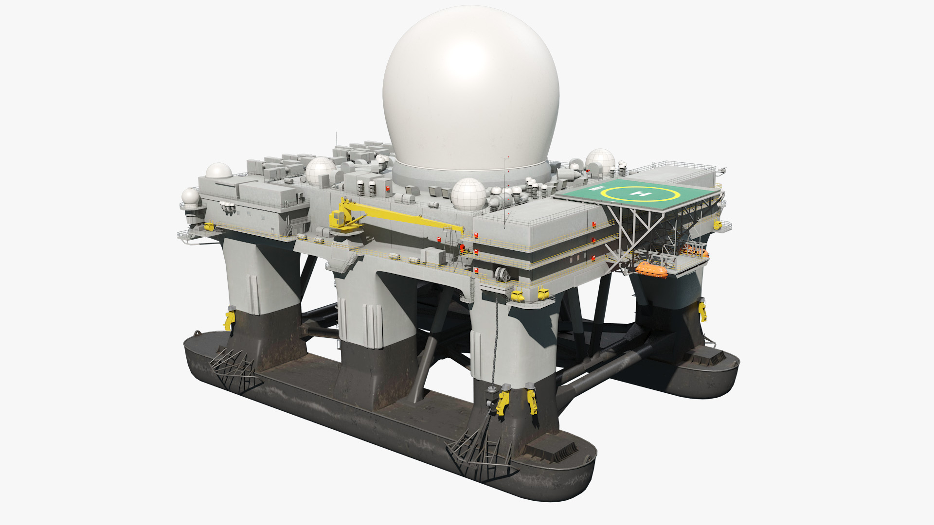3D Sea Based X-Band Radar SBX-1 - TurboSquid 1784568
