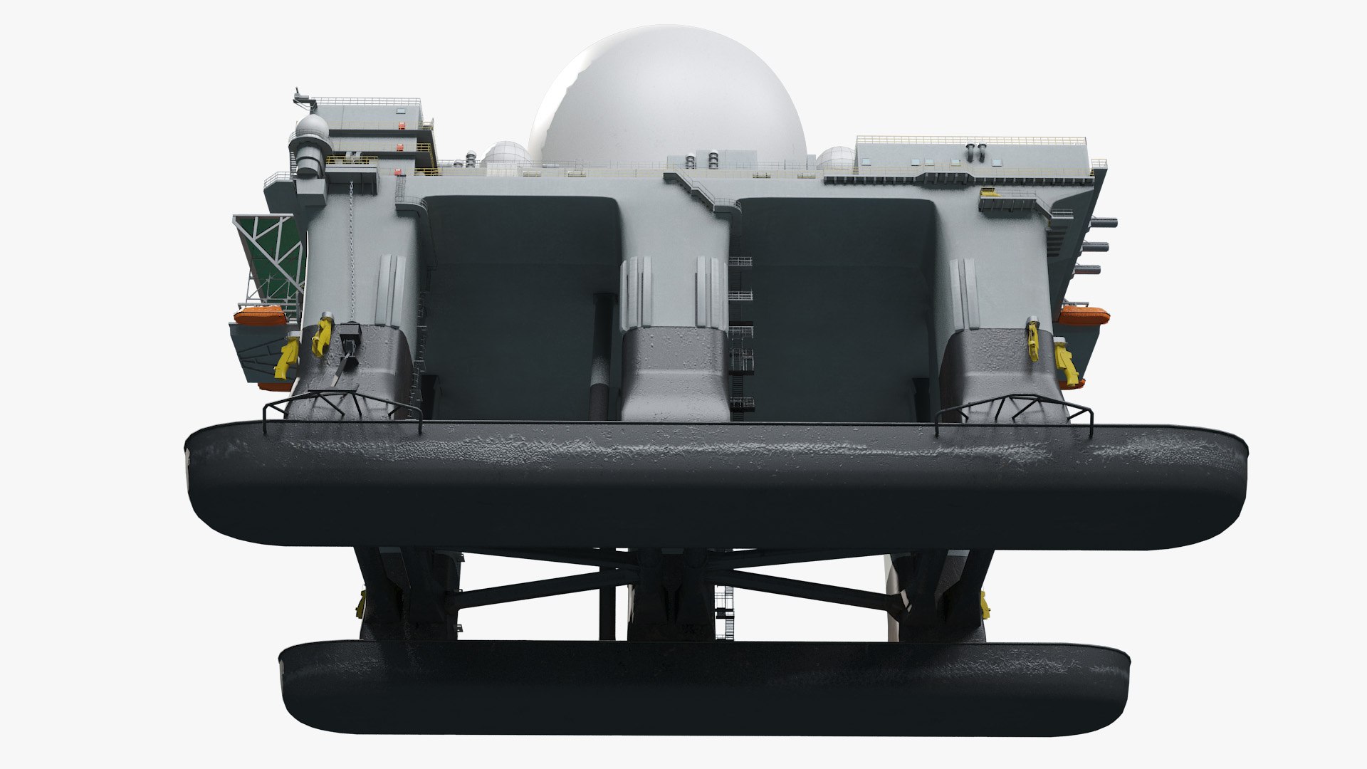 3D Sea Based X-Band Radar SBX-1 - TurboSquid 1784568