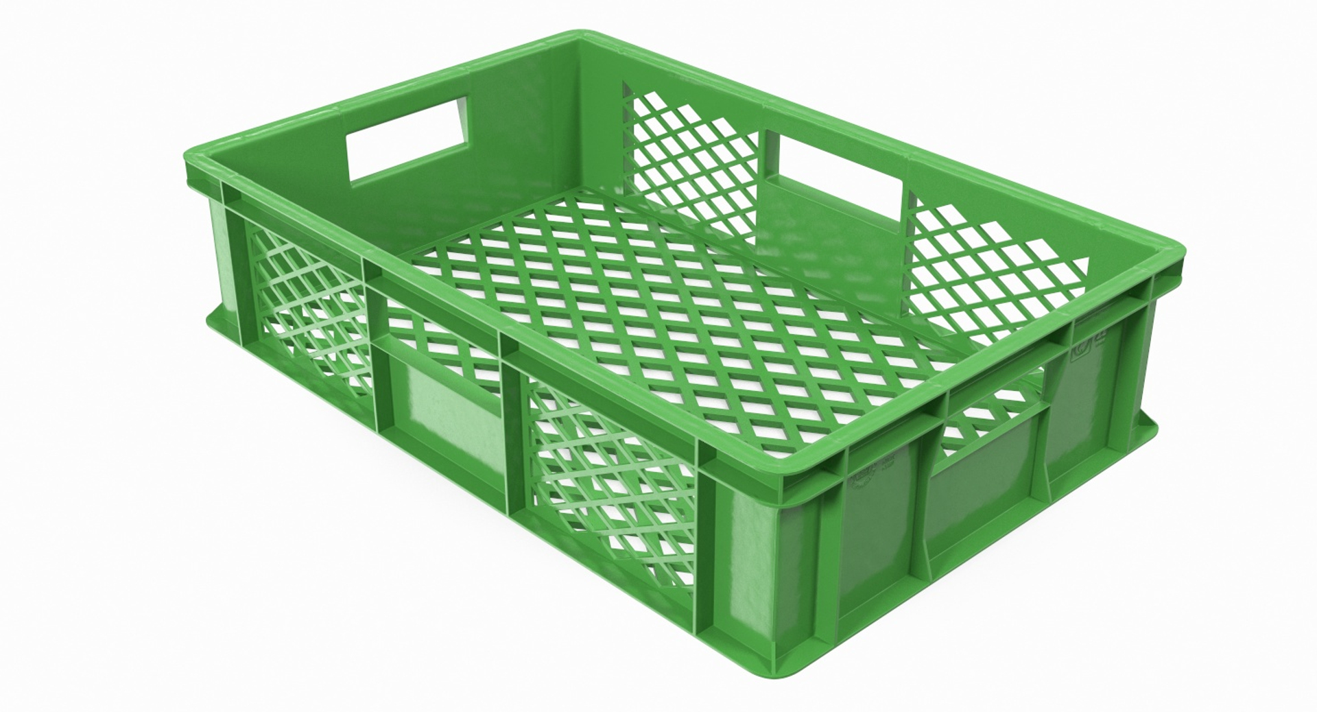 3D Square Solid Plastic Crate Model - TurboSquid 1396145