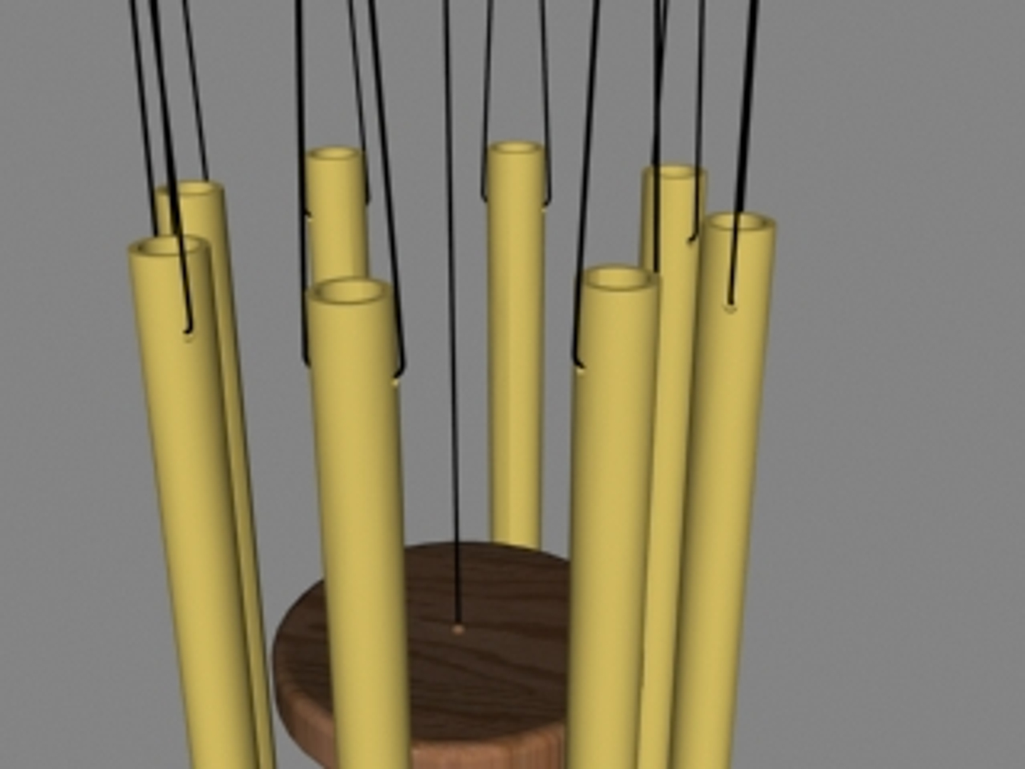 wind chimes 3d model