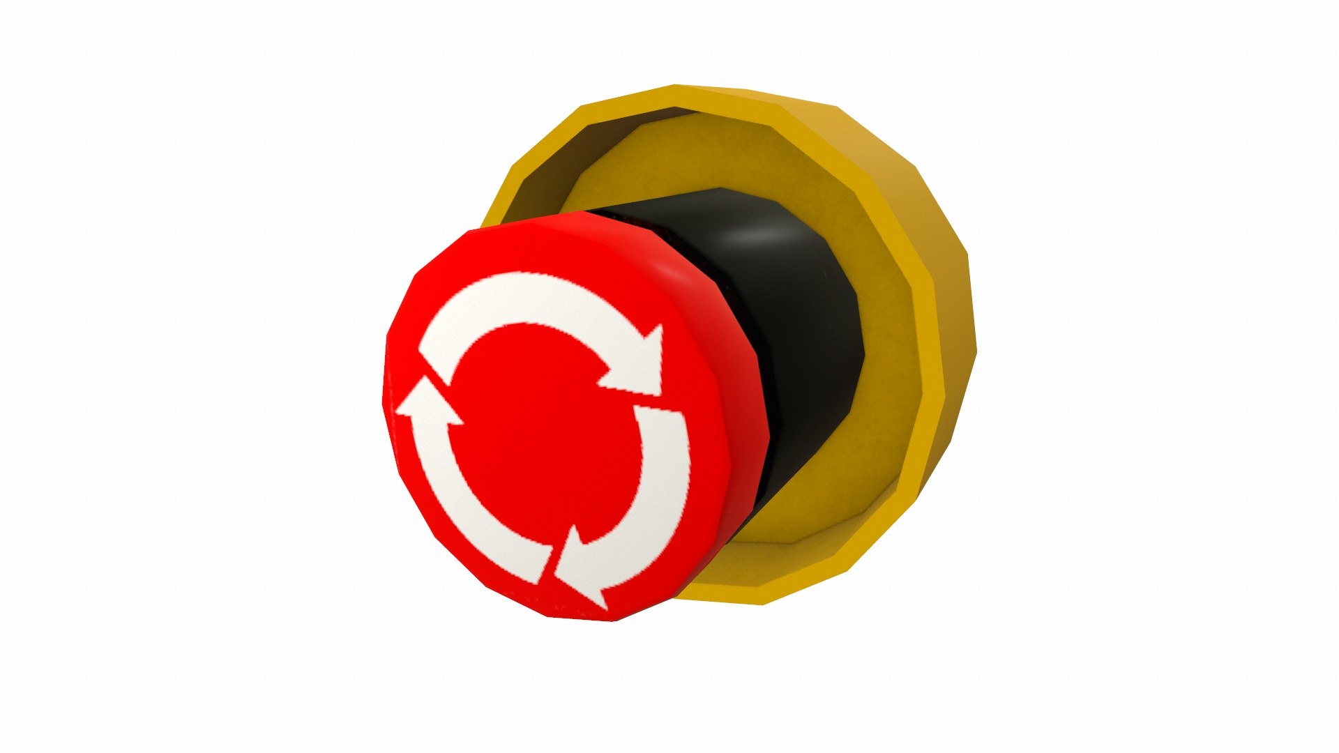 Emergency Stop Button 3D - TurboSquid 2360136