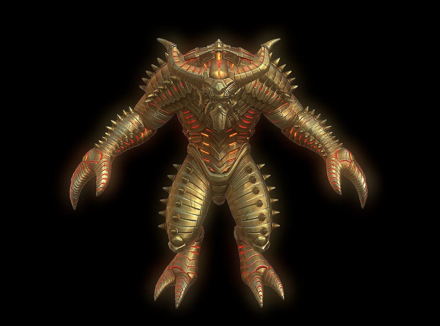3D Monster Boss Model - TurboSquid 1206394