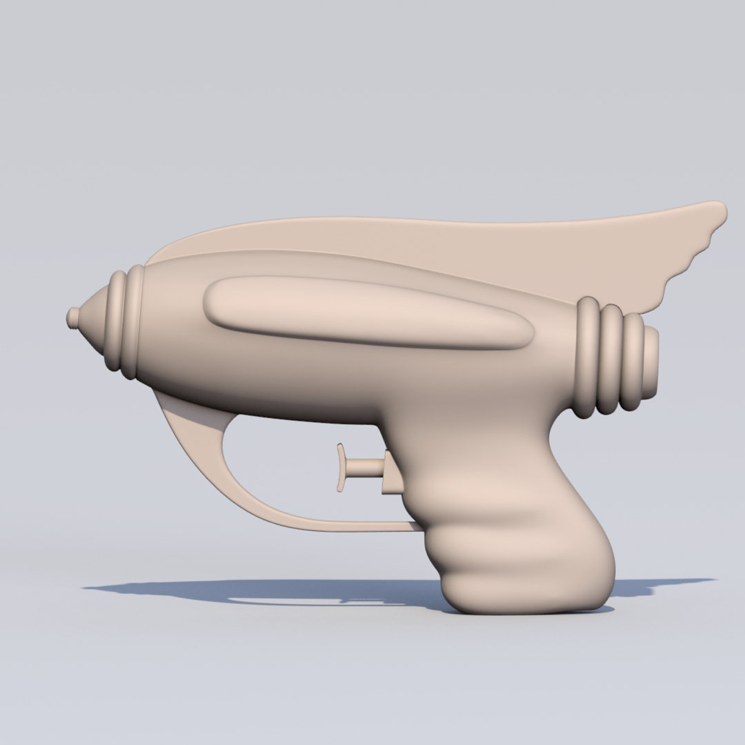 Space Water Pistol 3d Obj