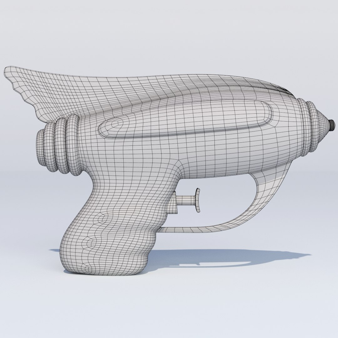 Space Water Pistol 3d Obj