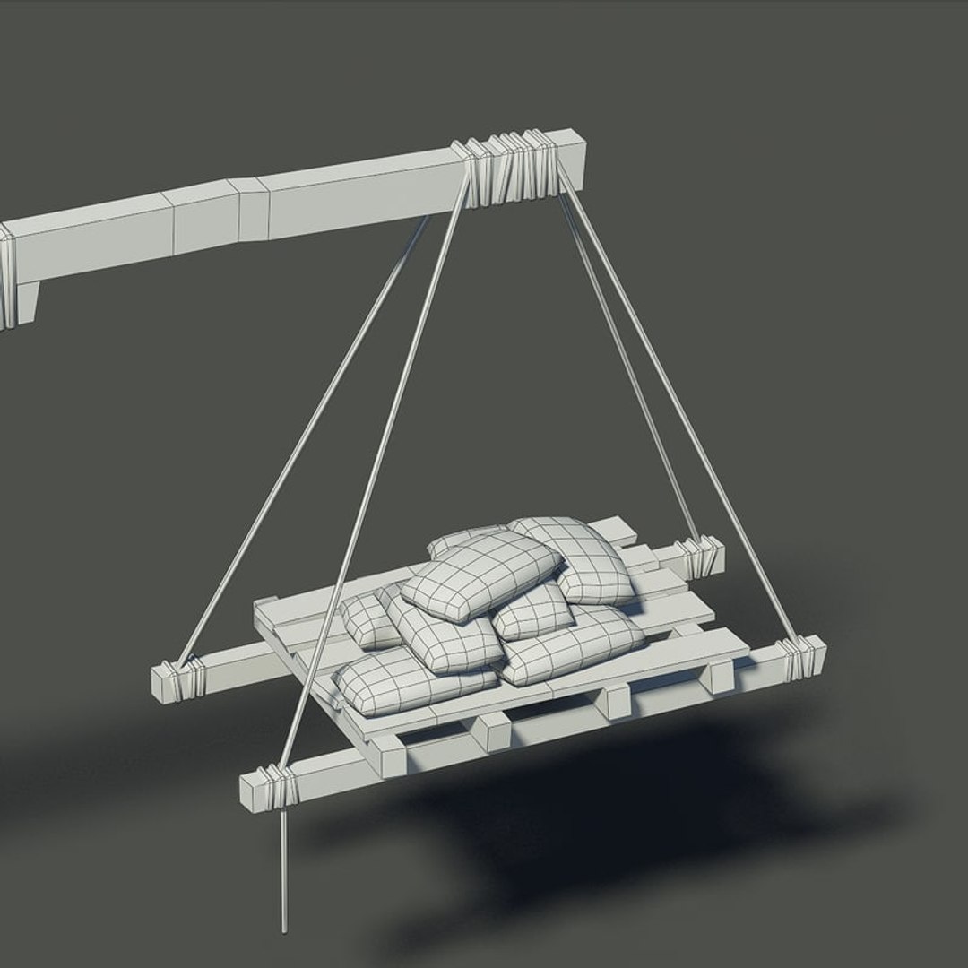 Medieval Wooden Crane 3D - TurboSquid 1459691