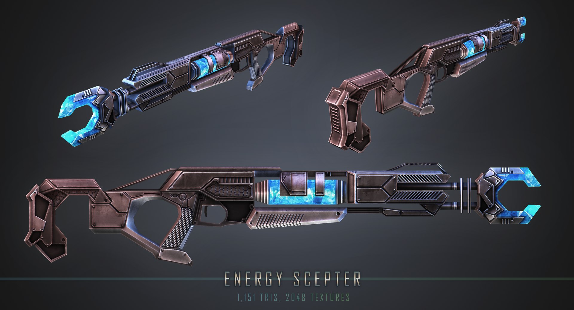 Sci-fi Weapon 3D - TurboSquid 1559516