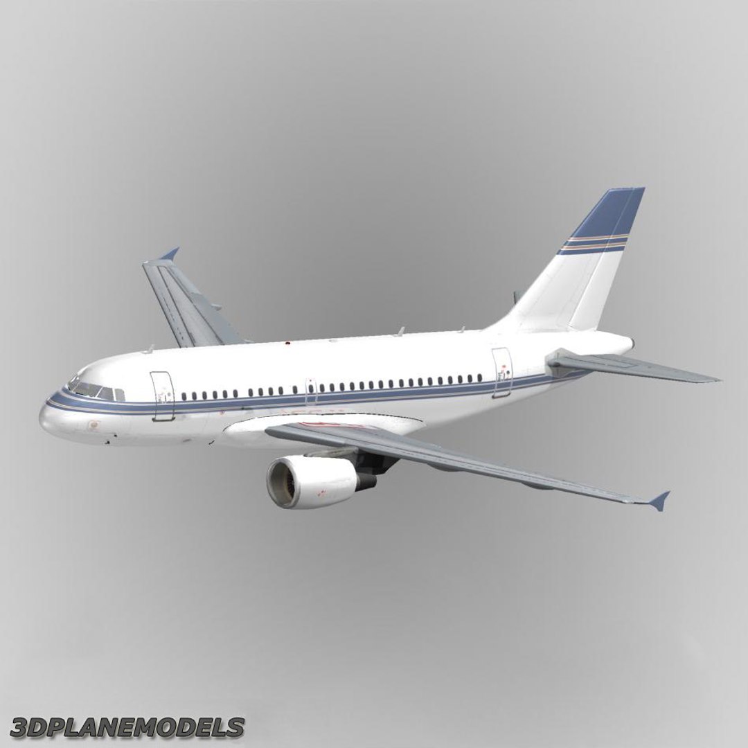 3d model airbus a318 private a-318