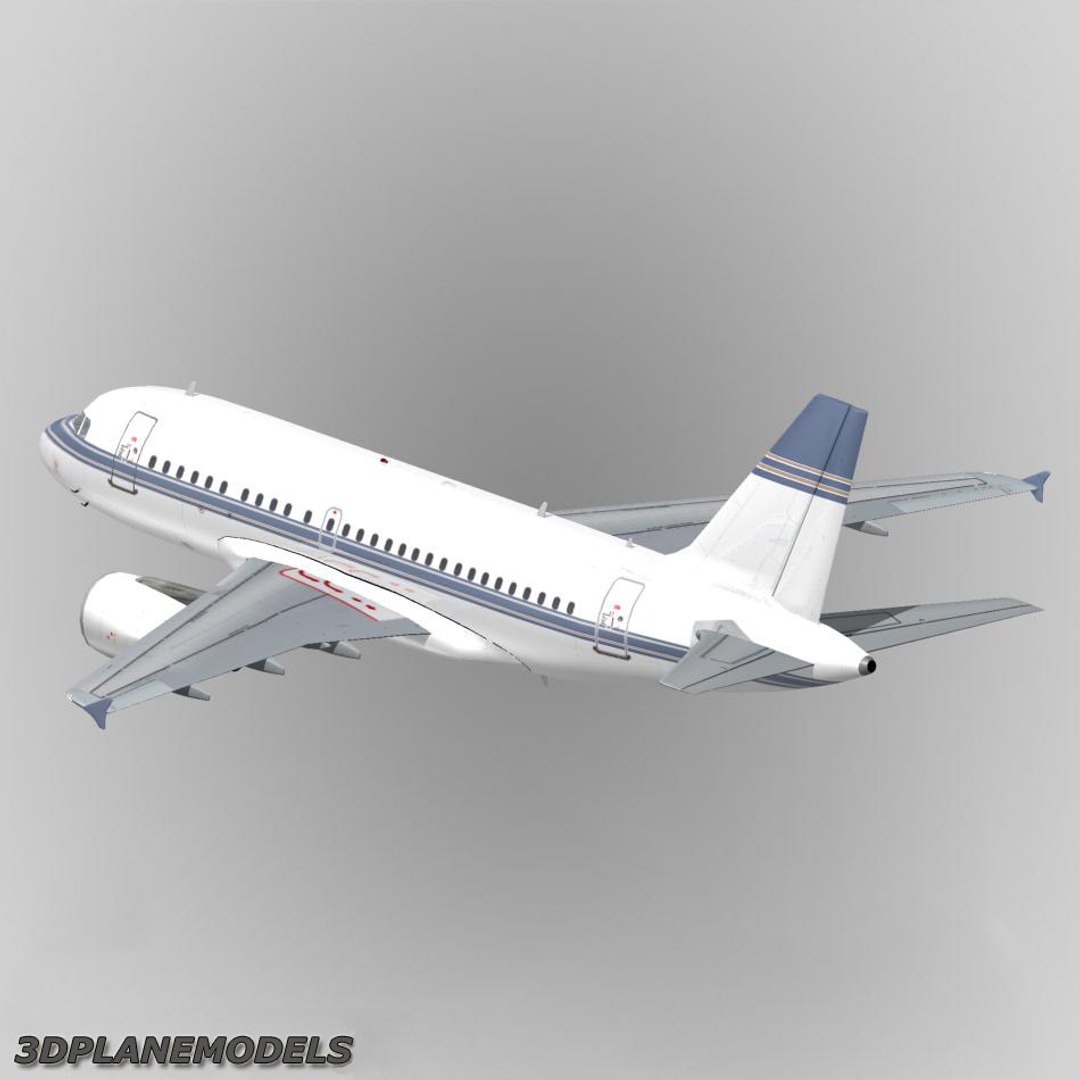 3d model airbus a318 private a-318