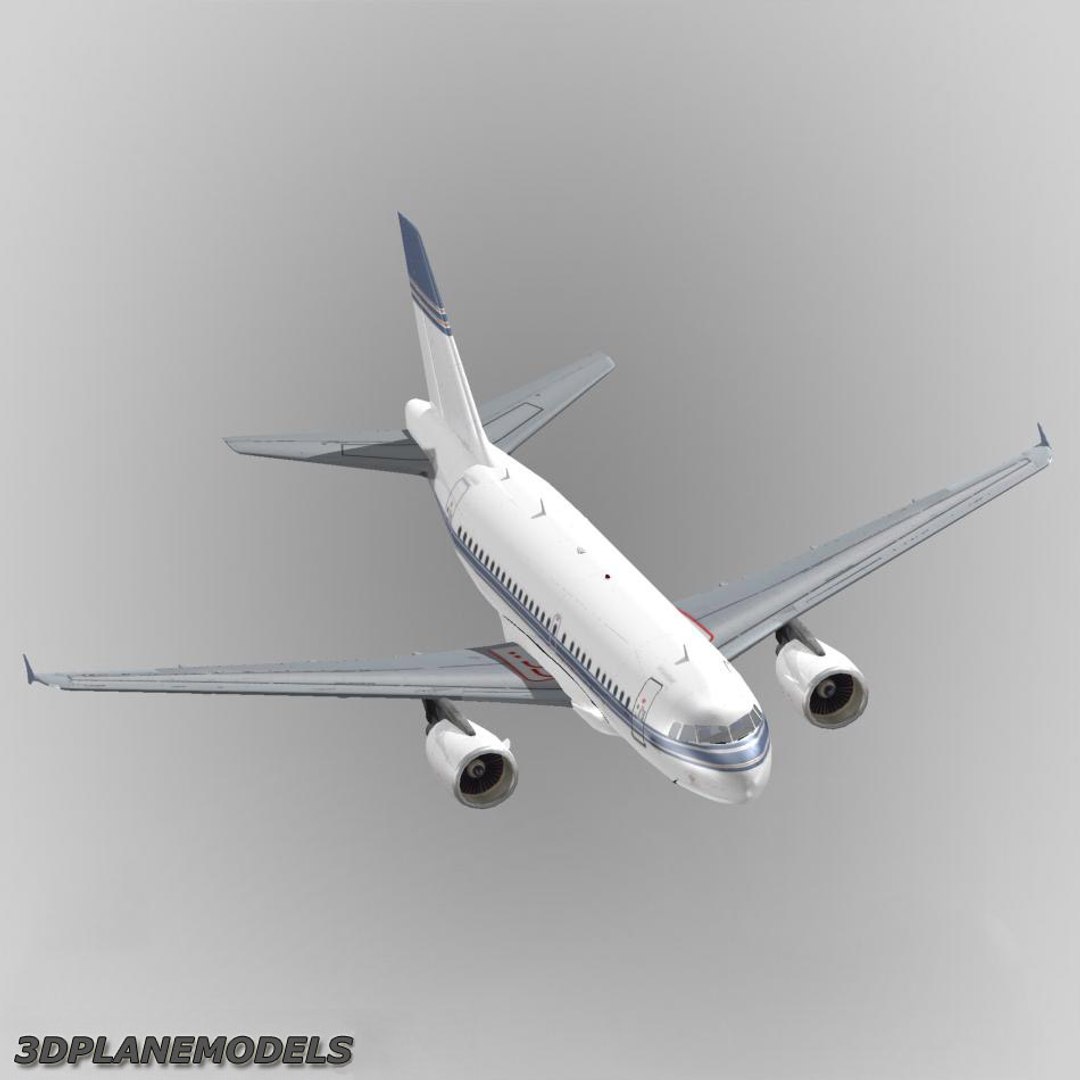 3d model airbus a318 private a-318