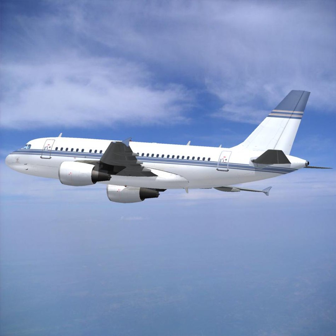 3d model airbus a318 private a-318