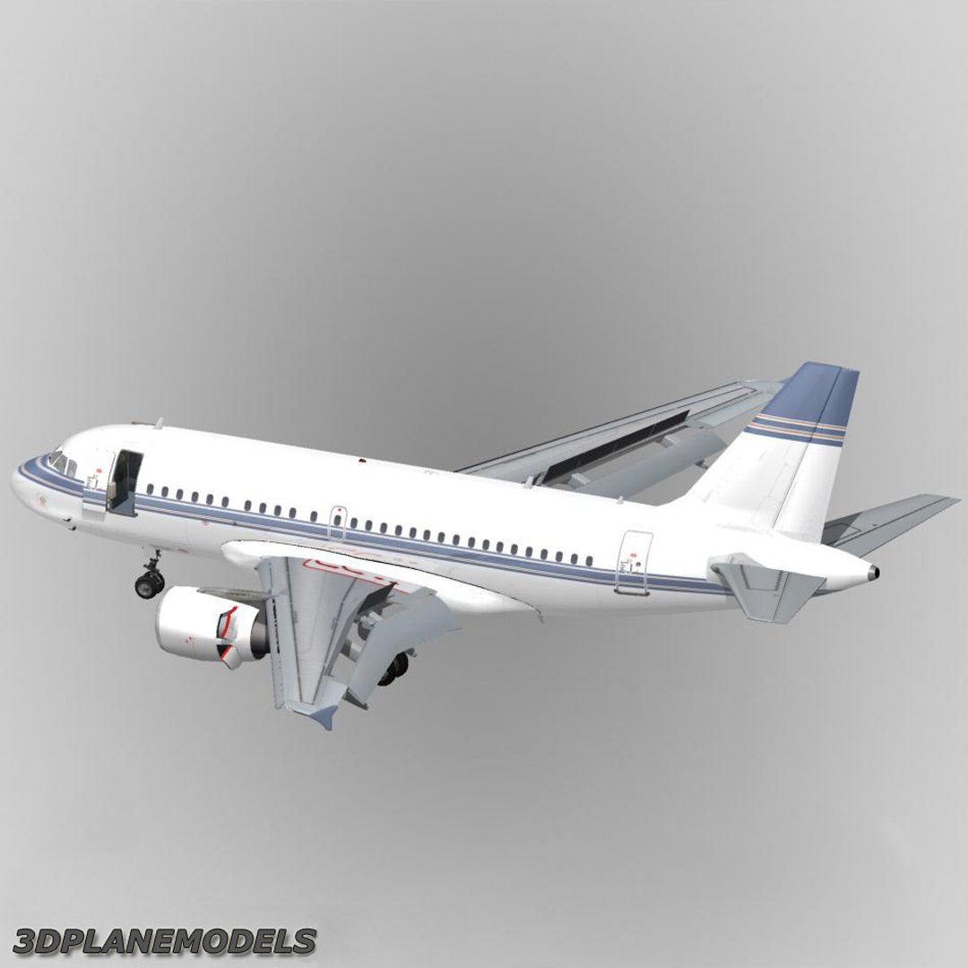 3d model airbus a318 private a-318