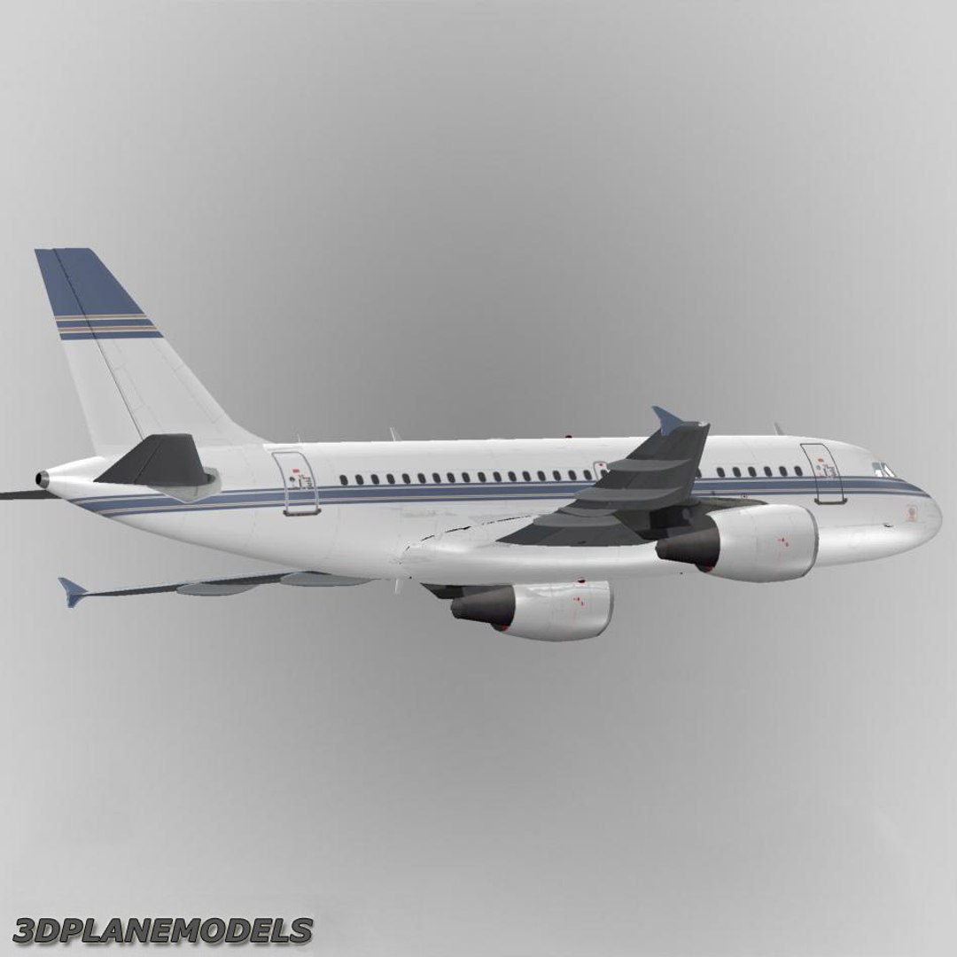 3d model airbus a318 private a-318