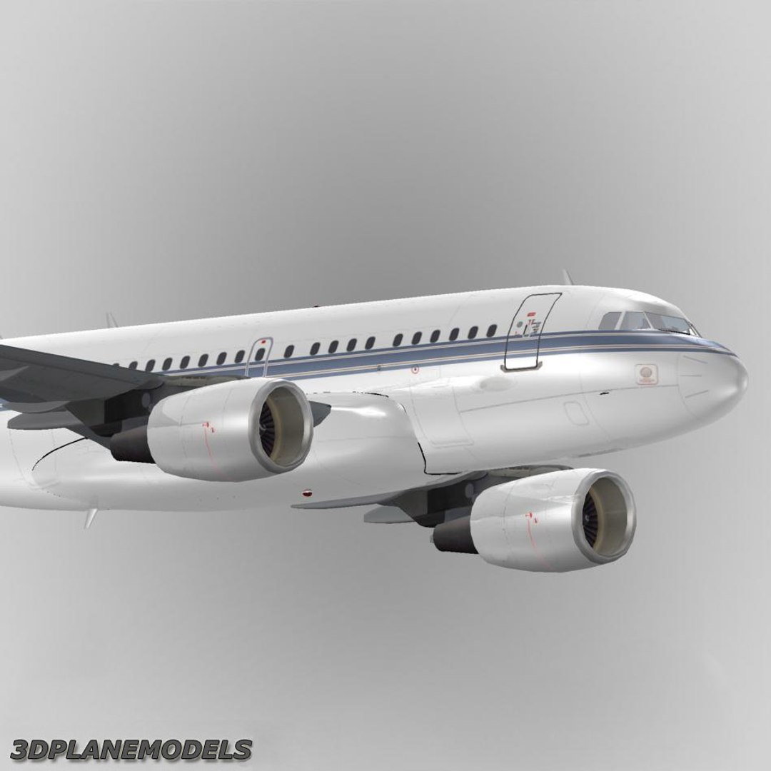 3d model airbus a318 private a-318