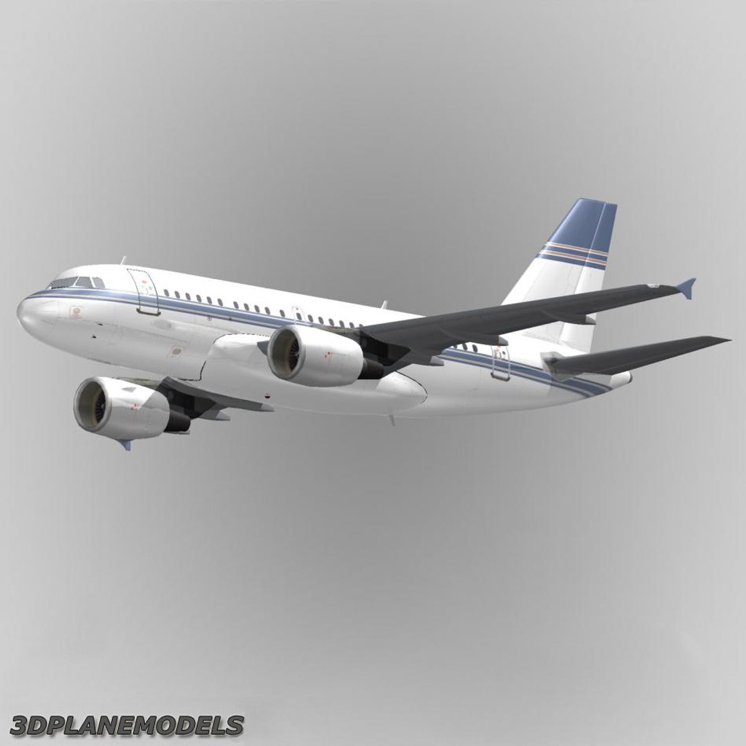 3d model airbus a318 private a-318
