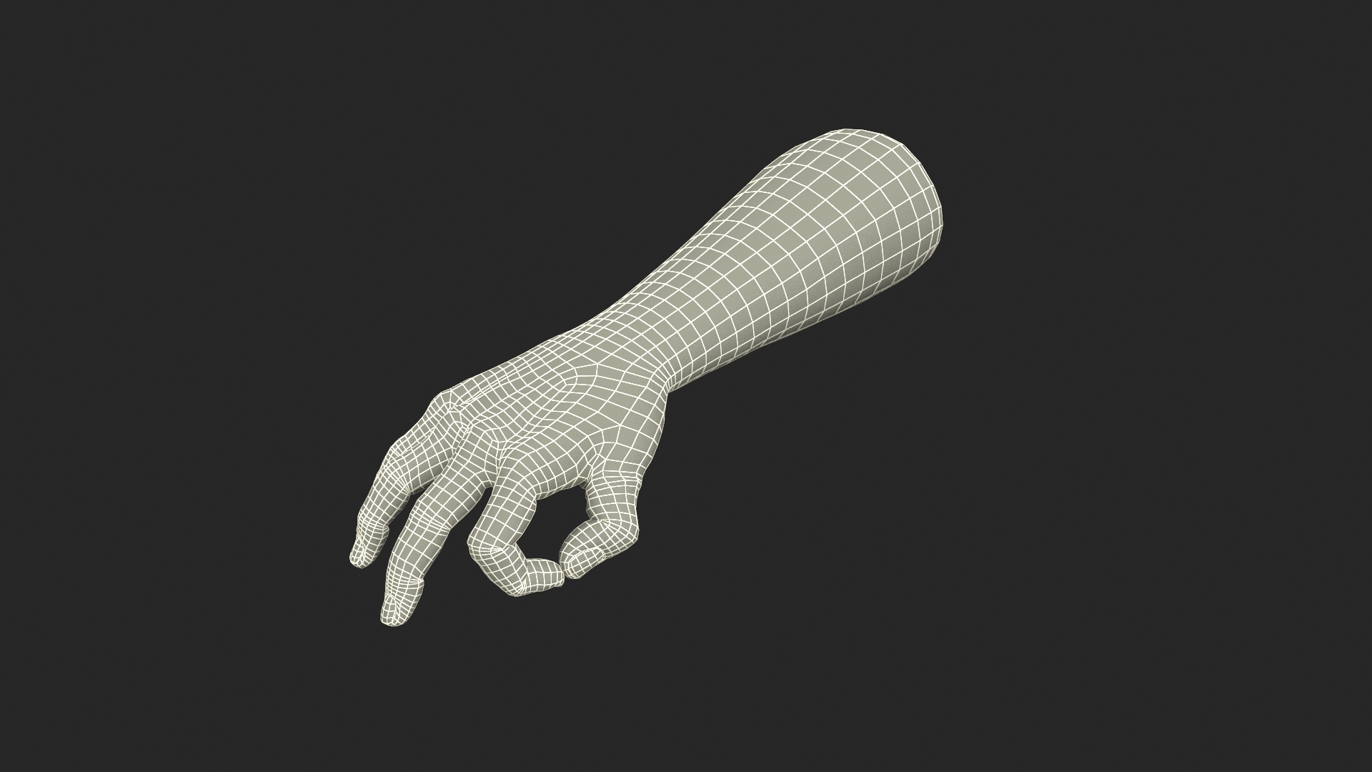 3D Man Hand OK Pose Model - TurboSquid 2194879