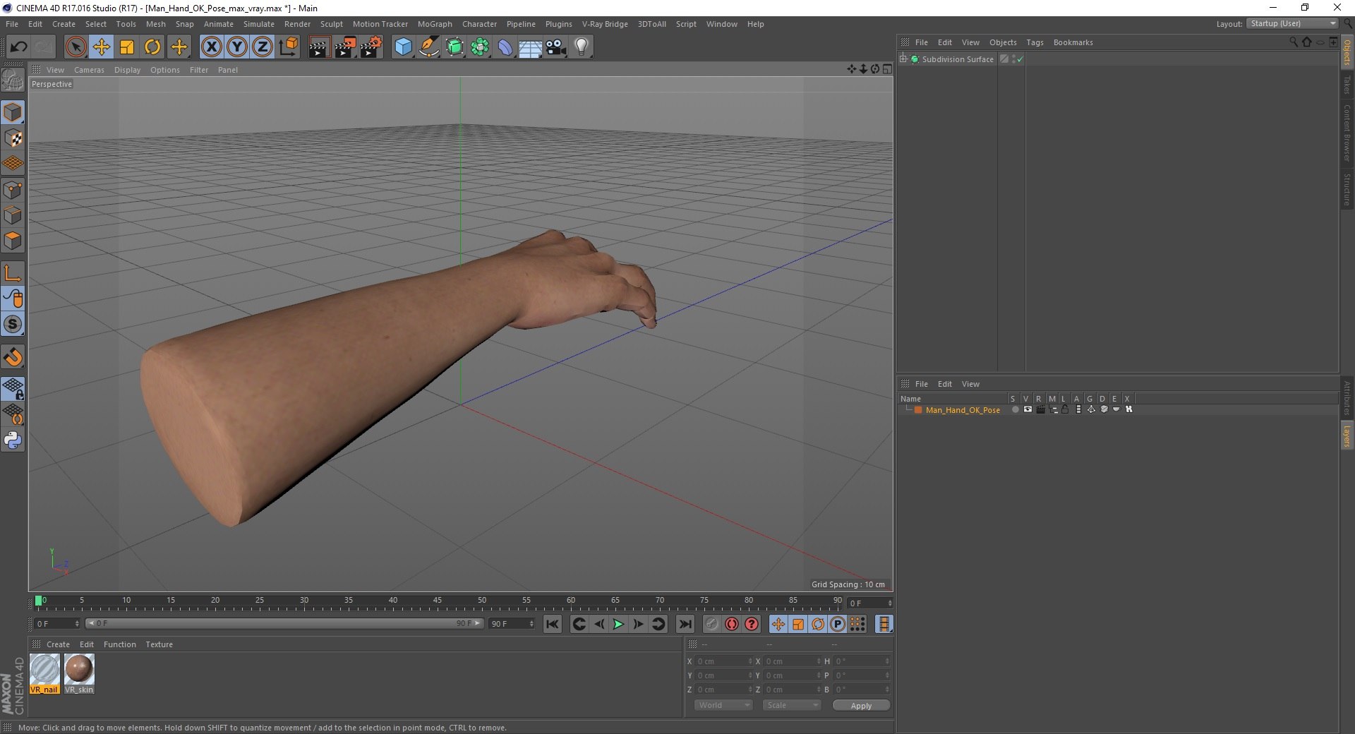 3D Man Hand OK Pose Model - TurboSquid 2194879