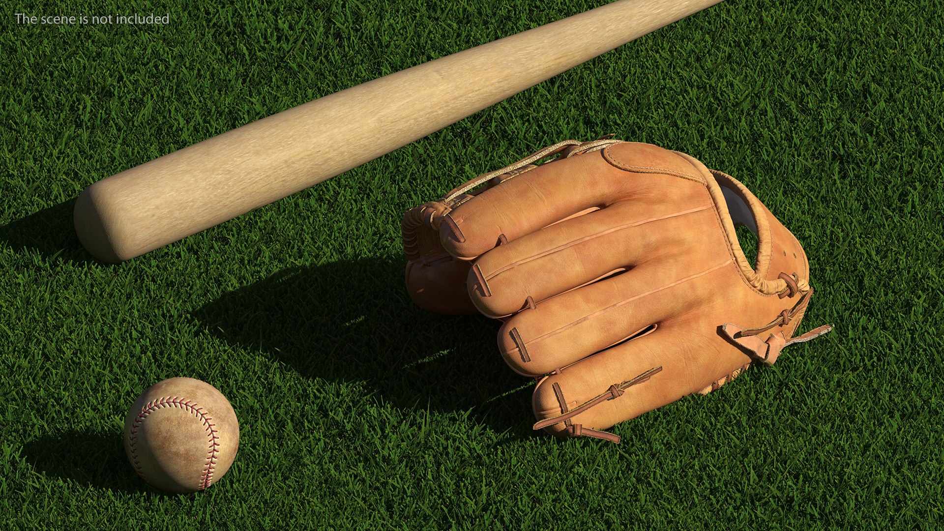 Baseball Equipment Set Fur Model - TurboSquid 2194197