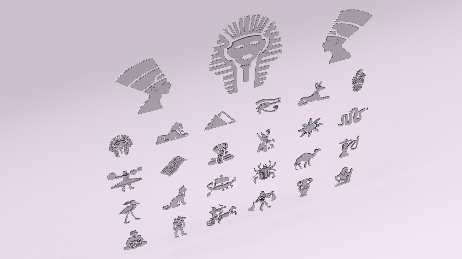 3D Egyptian Symbols - 010 - TurboSquid 2231736