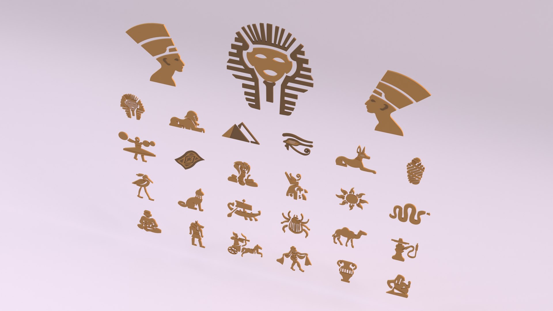 3D Egyptian Symbols - 010 - TurboSquid 2231736