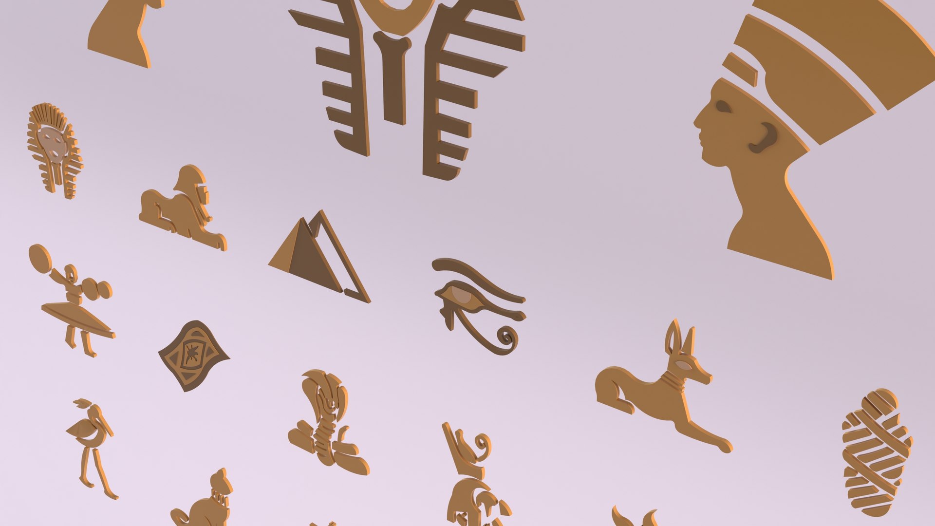 3D Egyptian Symbols - 010 - TurboSquid 2231736