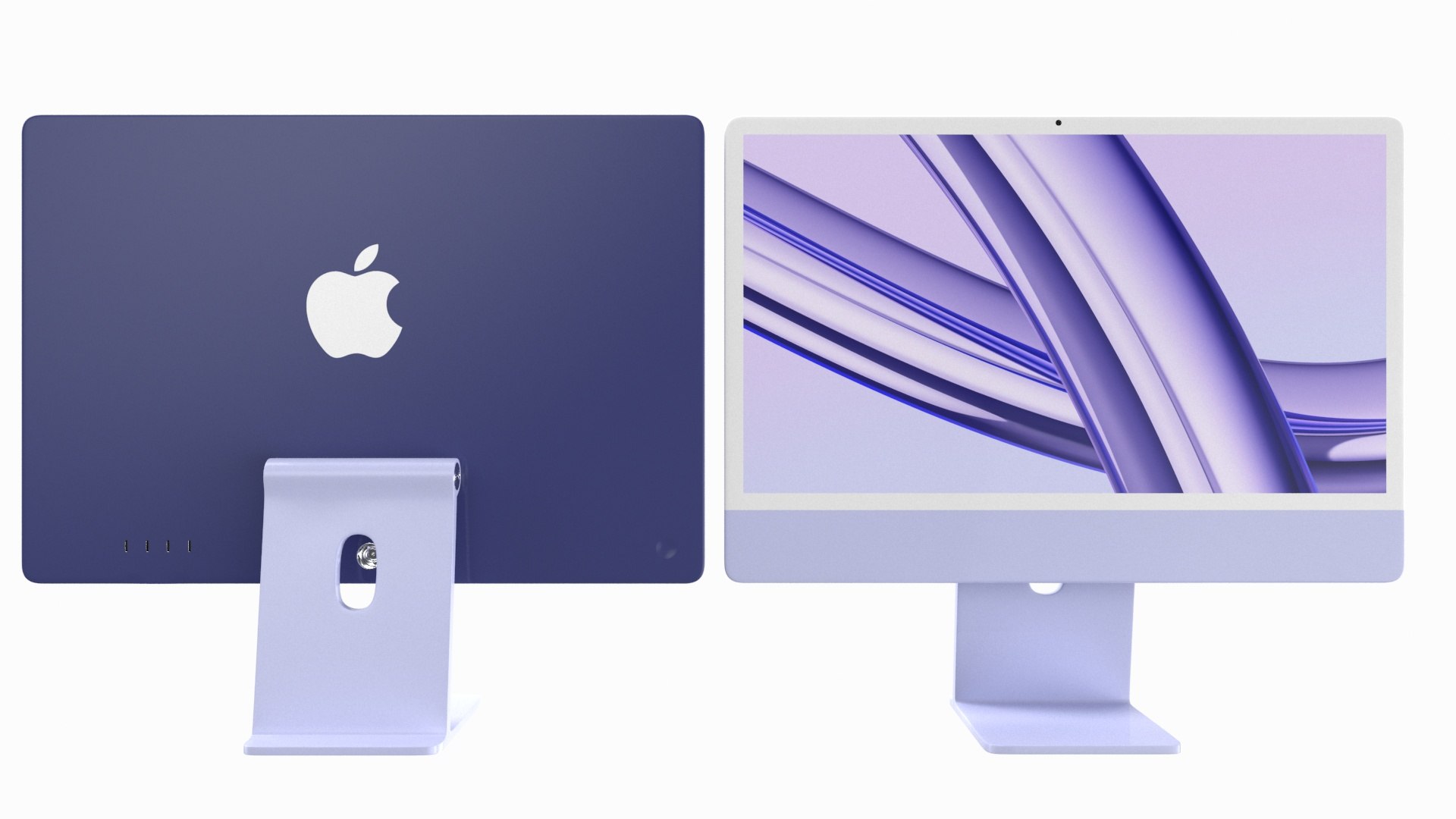 3D Apple IMac 2023 Purple - TurboSquid 2262429