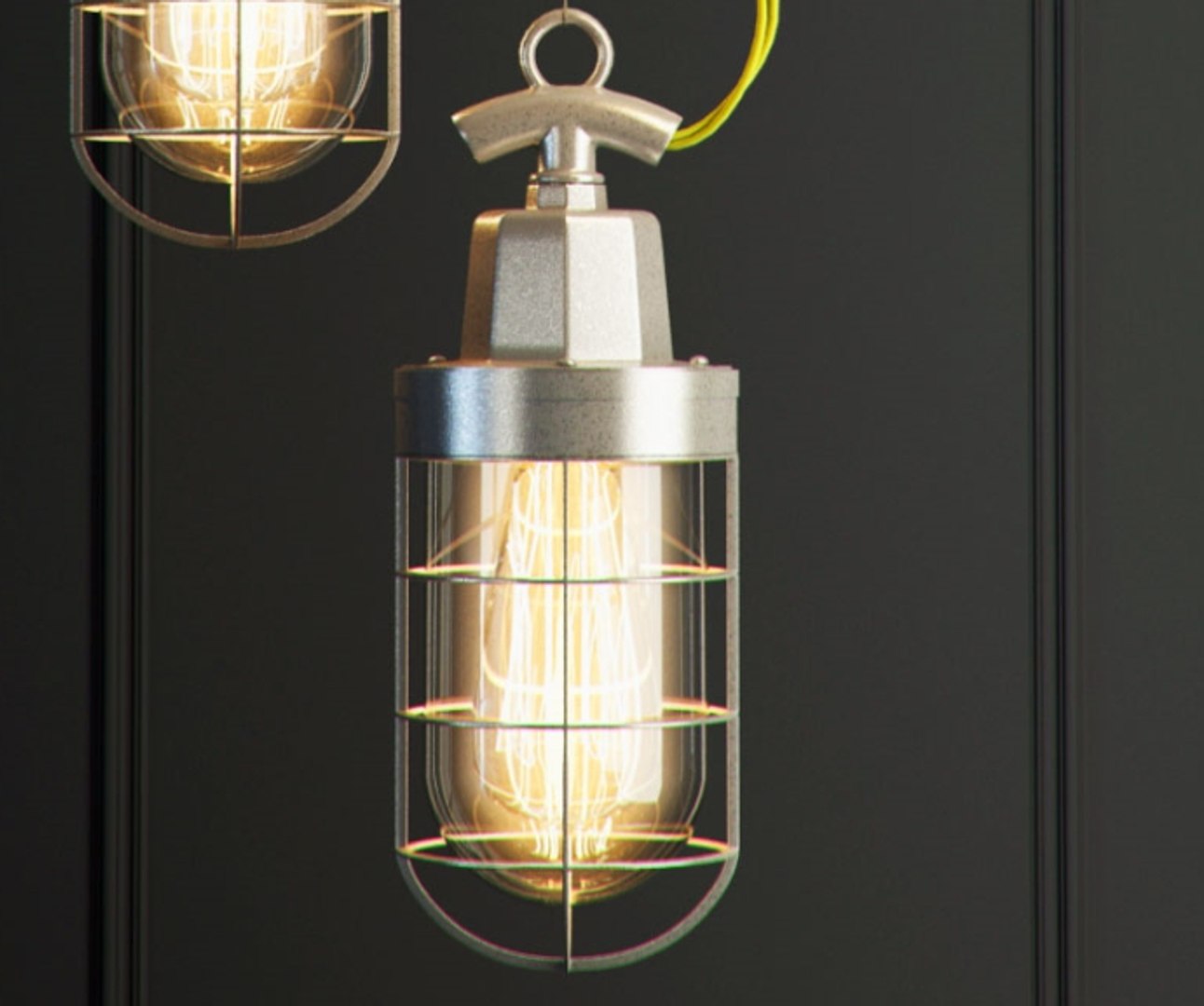 3D Model Hanging Lamp Romatti Pack-alum - TurboSquid 1573203