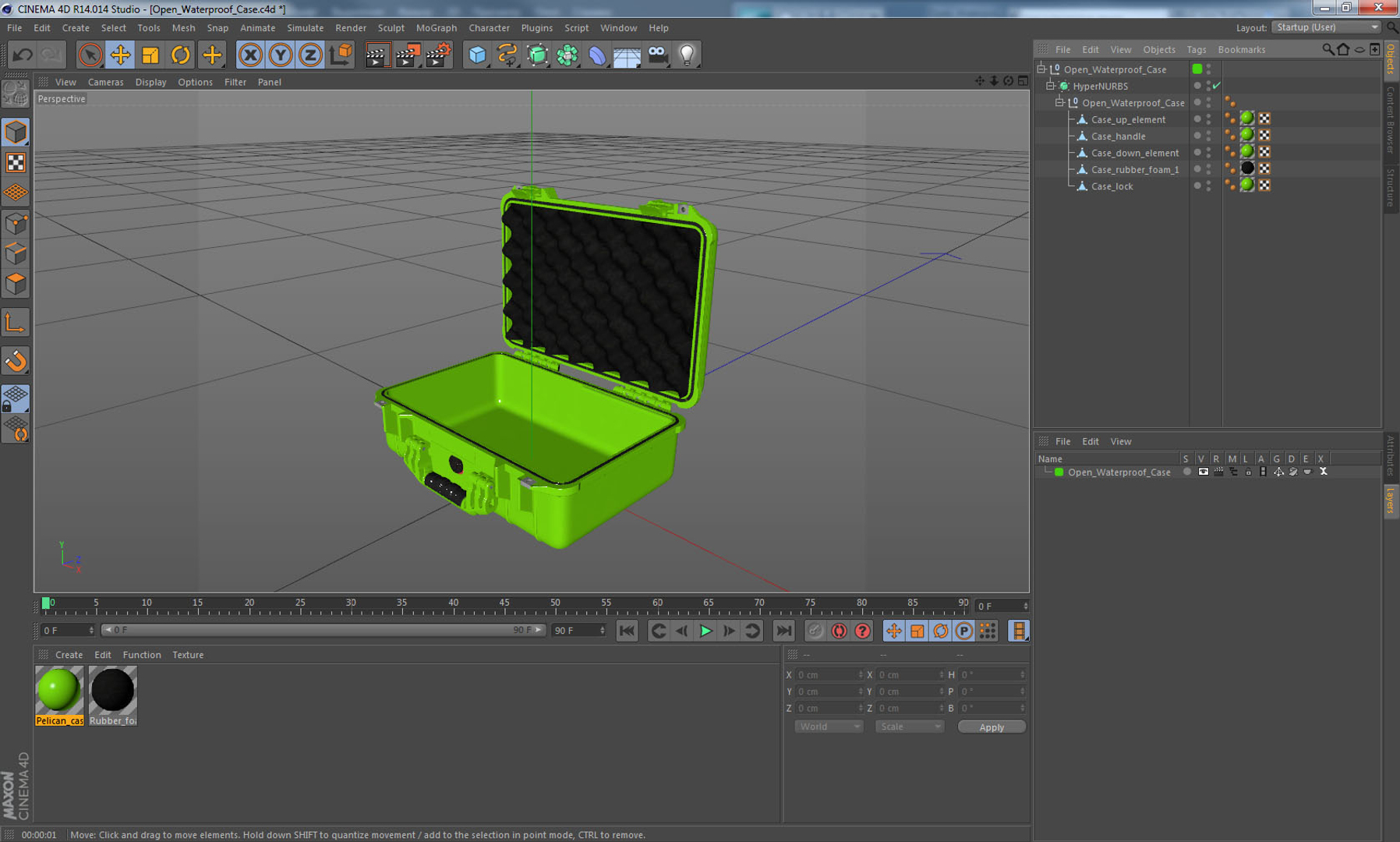 3D model open waterproof case - TurboSquid 1285548