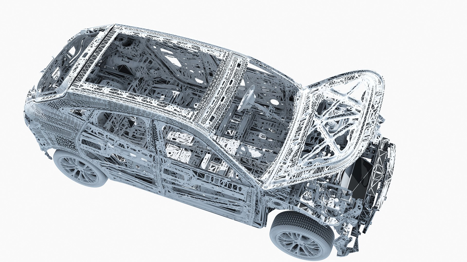 Electric SUV Frame 3D Model - TurboSquid 1971379