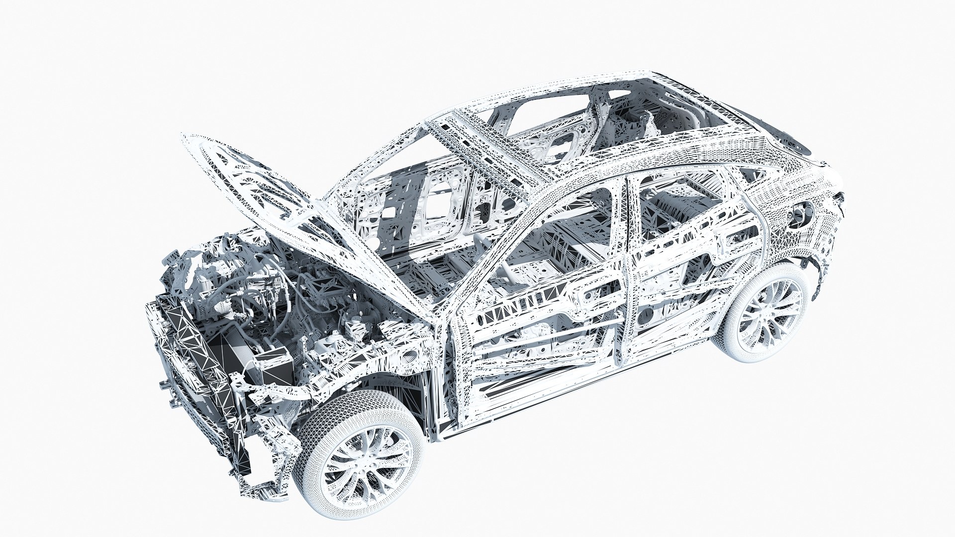 Electric SUV Frame 3D Model - TurboSquid 1971379