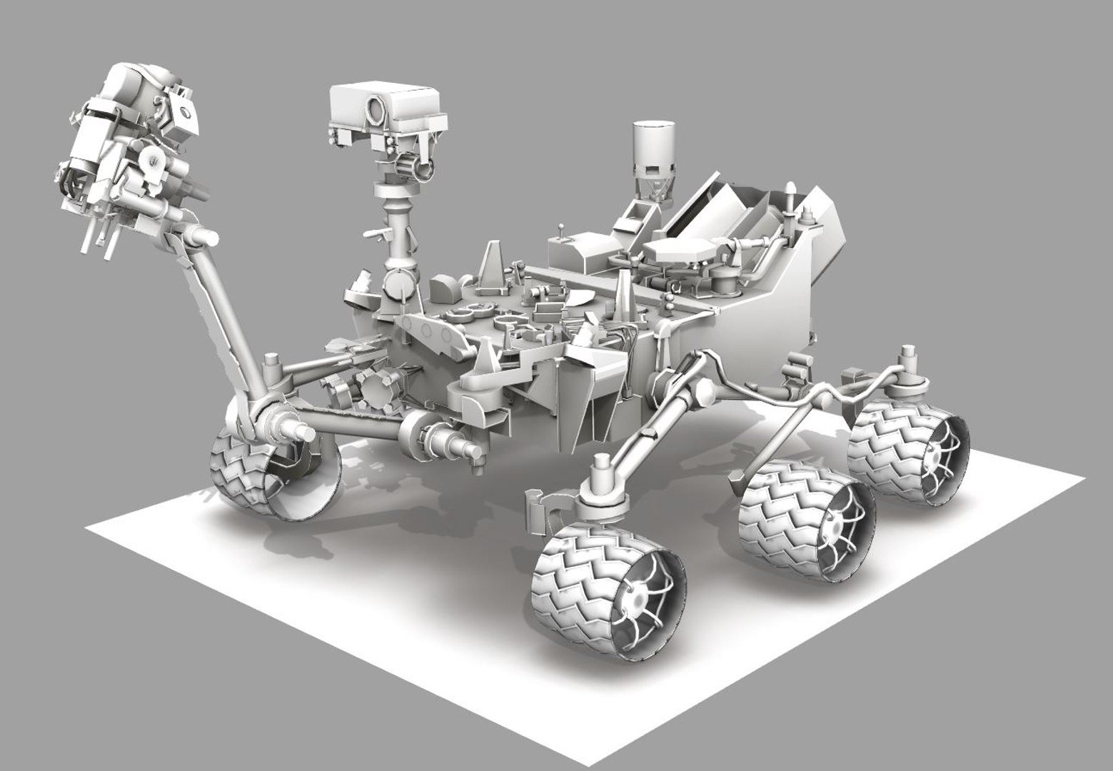 3D Model Curiosity Rover Mars - TurboSquid 1379896