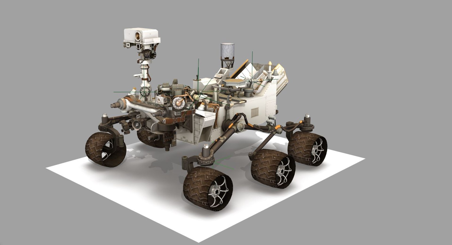 3D Model Curiosity Rover Mars - TurboSquid 1379896