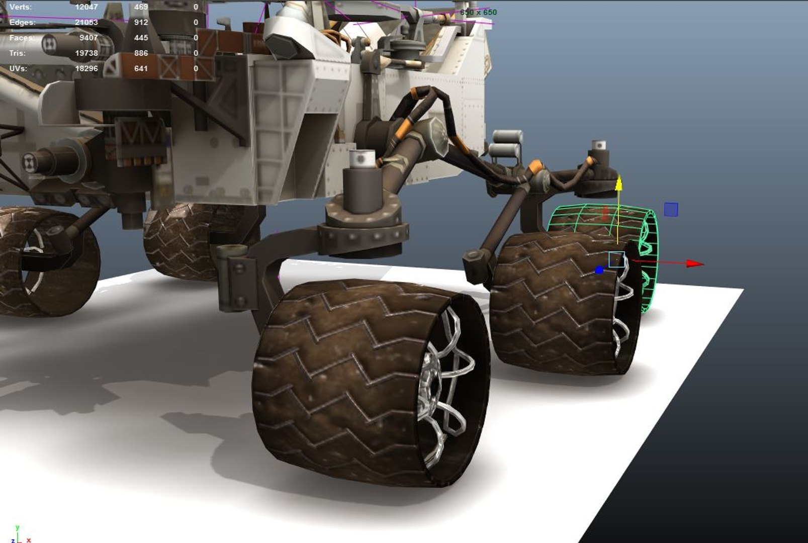 3D Model Curiosity Rover Mars - TurboSquid 1379896