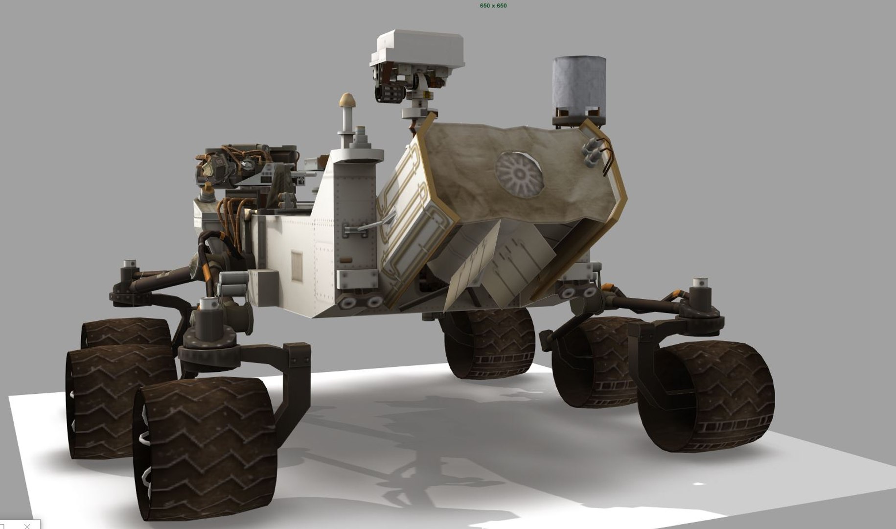 3D Model Curiosity Rover Mars - TurboSquid 1379896