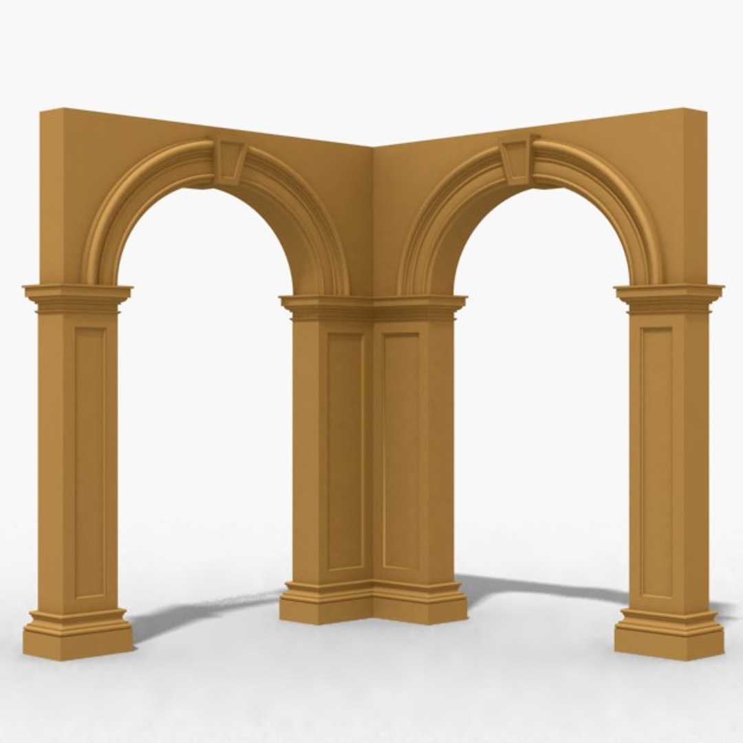 3d Model Of Arch Archway Wall