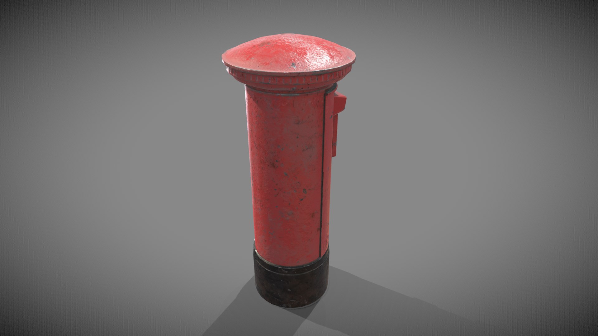 3D Postbox UK PBR - TurboSquid 1789577