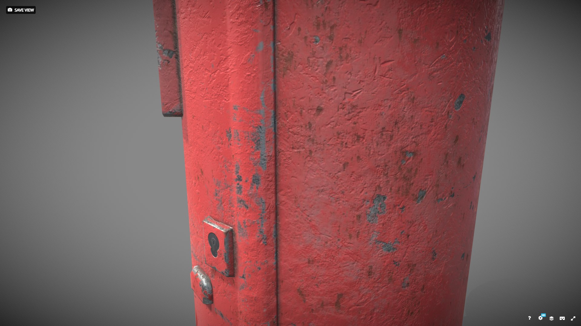 3D Postbox UK PBR - TurboSquid 1789577