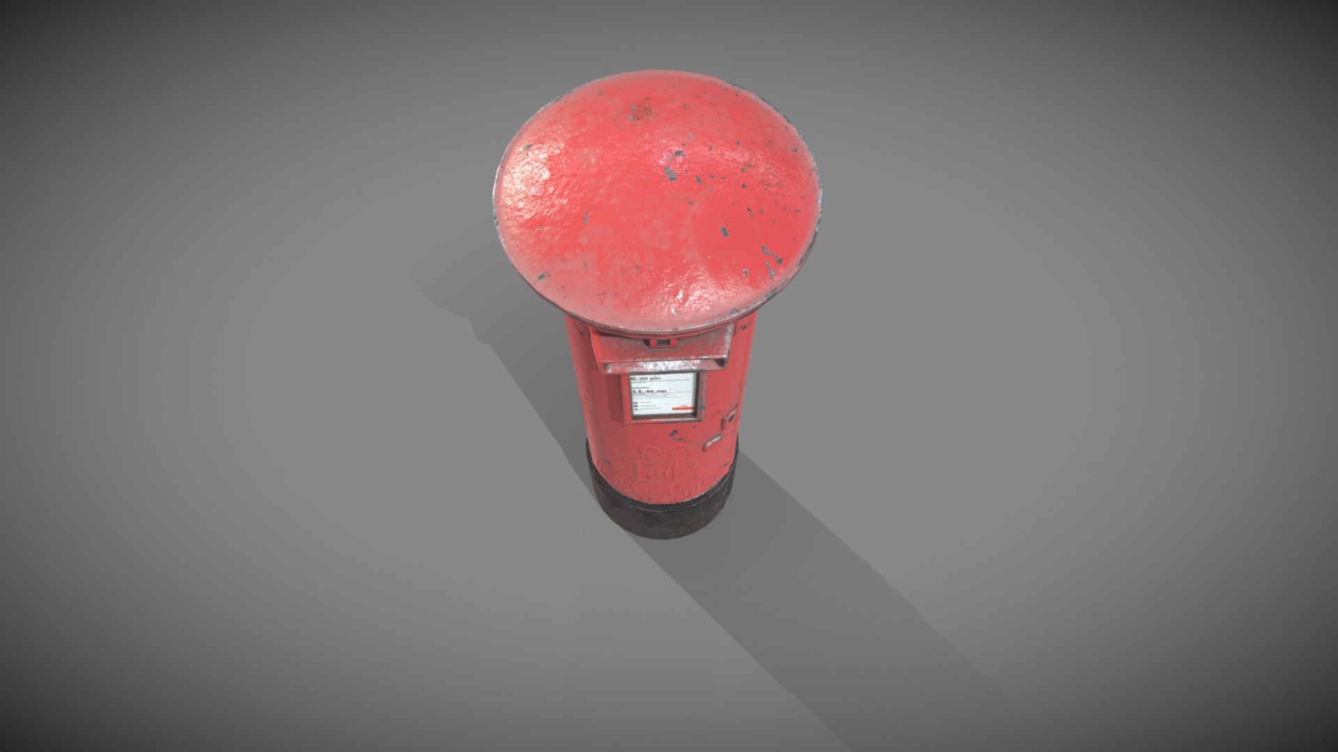 3D Postbox UK PBR - TurboSquid 1789577