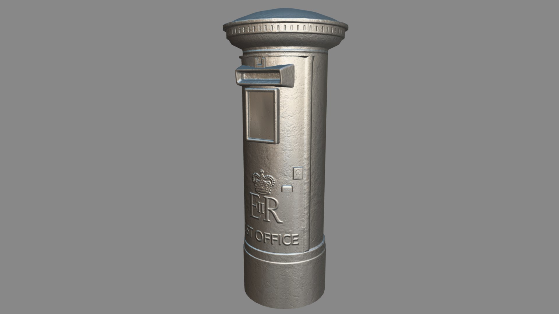 3D Postbox UK PBR - TurboSquid 1789577
