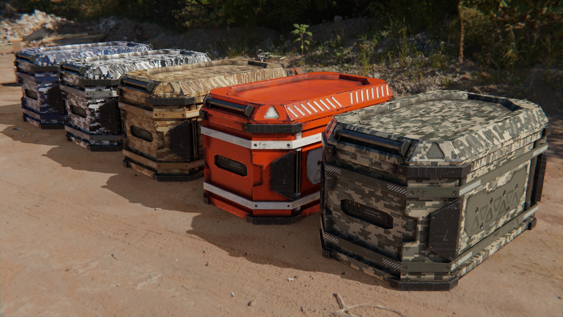 3D Sci-fi Military Crate - TurboSquid 1680055