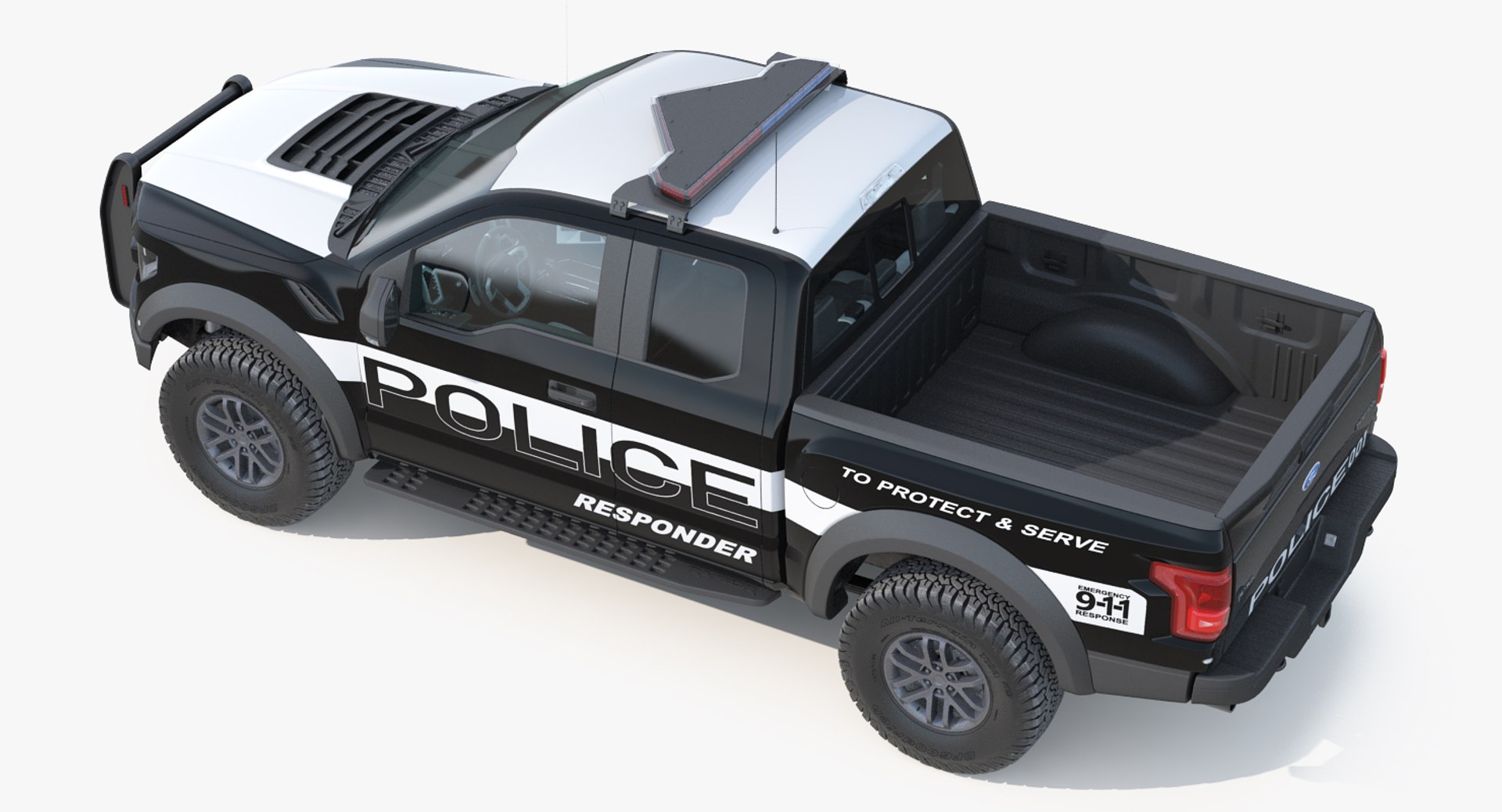 3D F150 Raptor Police Interceptor Model - TurboSquid 1241988