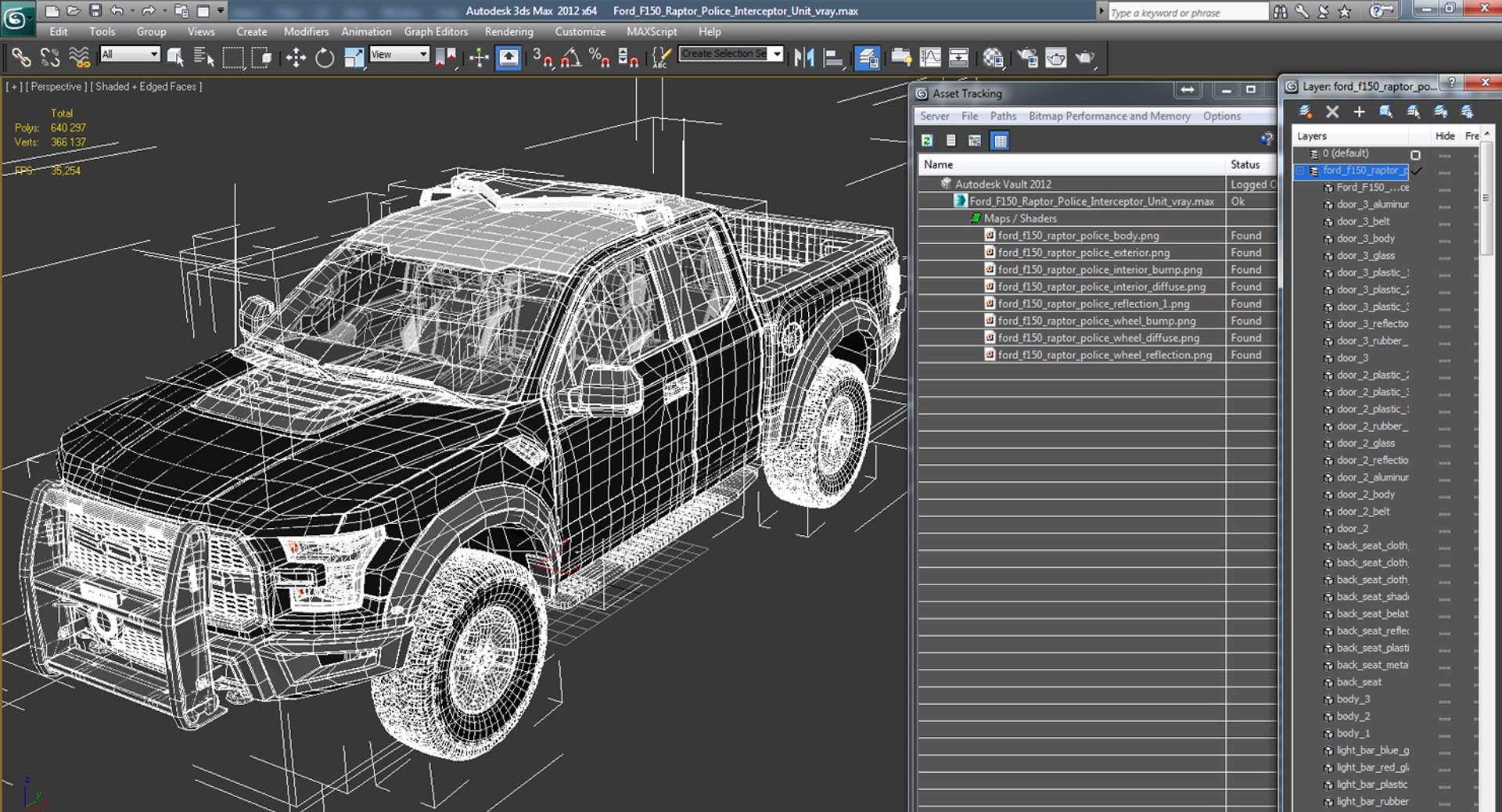 3D F150 Raptor Police Interceptor Model - TurboSquid 1241988