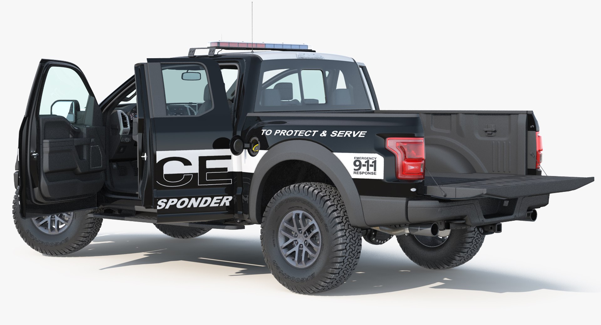 3D F150 Raptor Police Interceptor Model - TurboSquid 1241988