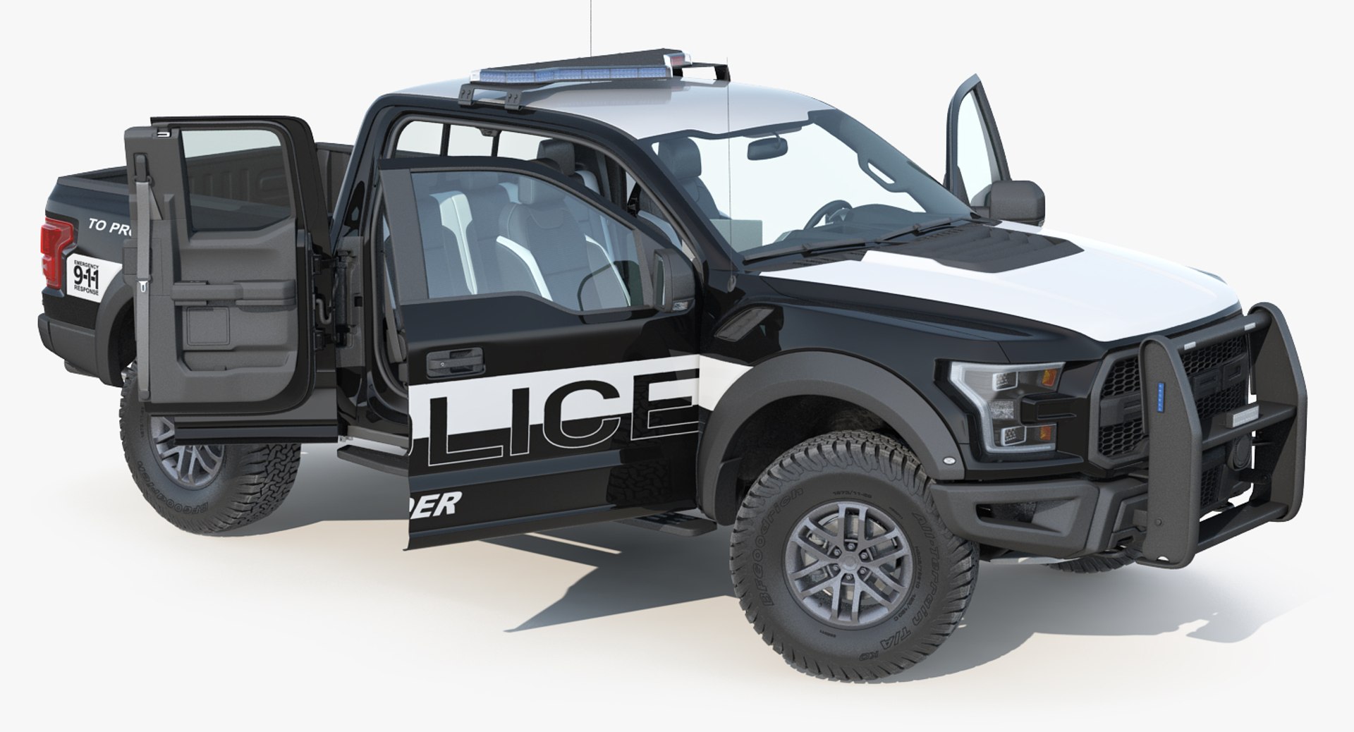 3D F150 Raptor Police Interceptor Model - TurboSquid 1241988