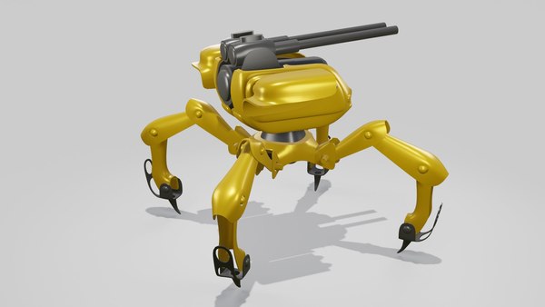 3D Epic Mecha Spider yellow model - TurboSquid 2043190