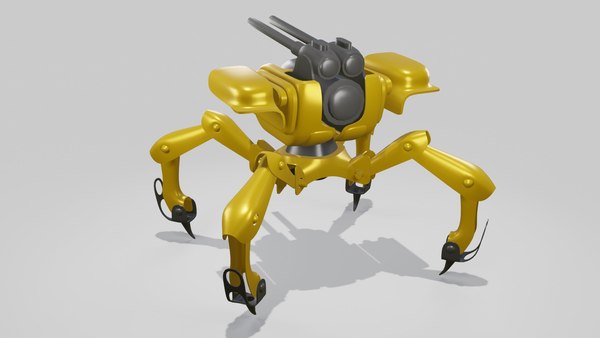 3D Epic Mecha Spider yellow model - TurboSquid 2043190